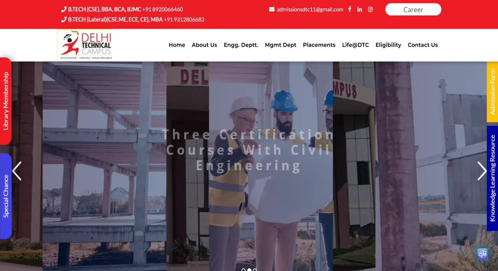 Webiance - Web Design Boosts Admissions for an University