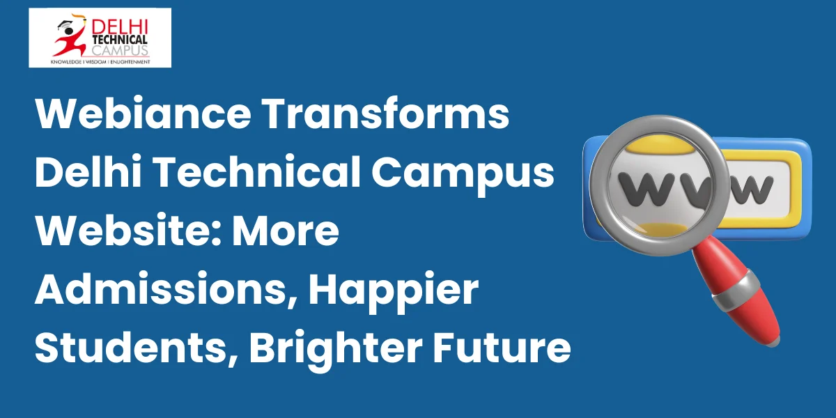 Webiance - Web Design Boosts Admissions for an University